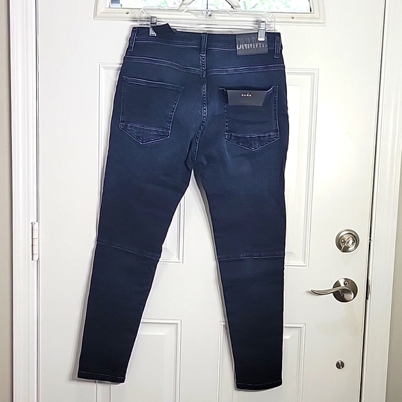 Zara | Jeans | Zara Mens Pleated Skinny Fit Biker Jeans Size 42 | Poshmark
